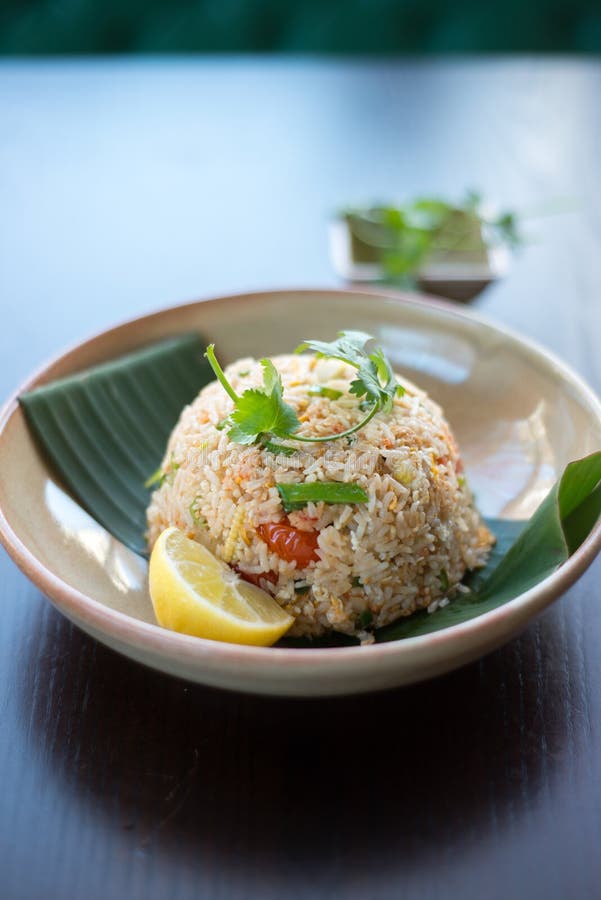 Thai fried rice. stock image. Image of fresh, plate, culture - 63107933