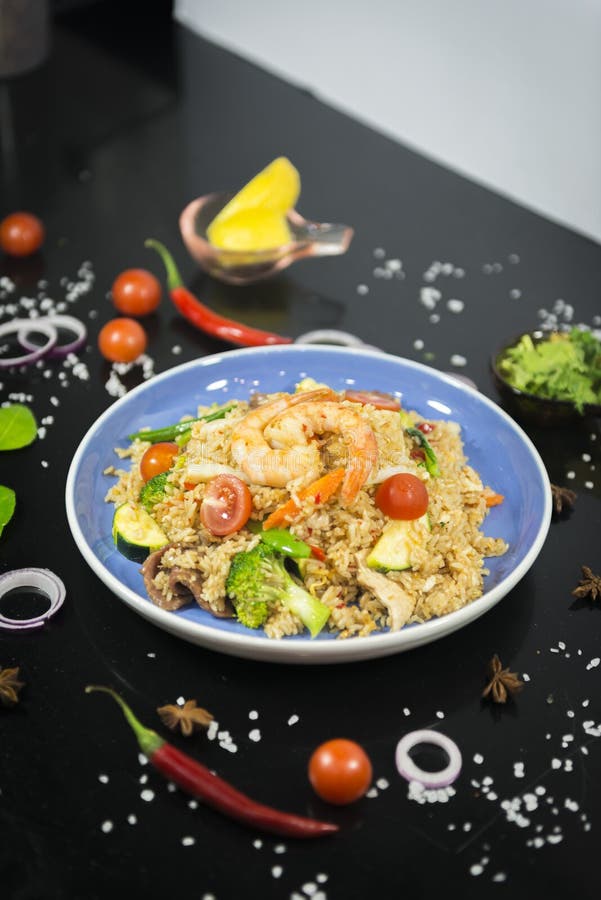 813 King Prawn Fried Rice Stock Photos - Free & Royalty-Free Stock ...