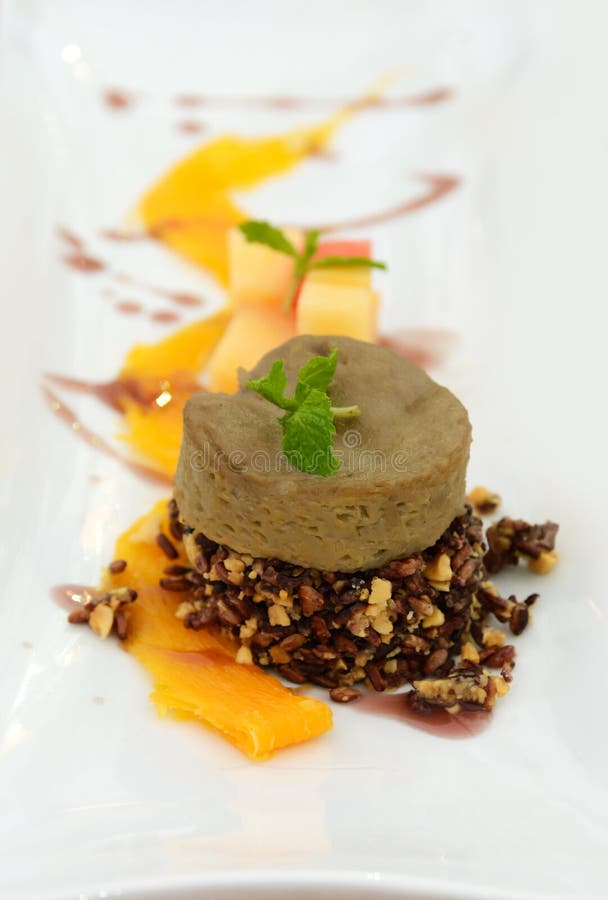 Thai Fusion Style Dessert Rice Cake Stock Photo - Image of fine, rice ...