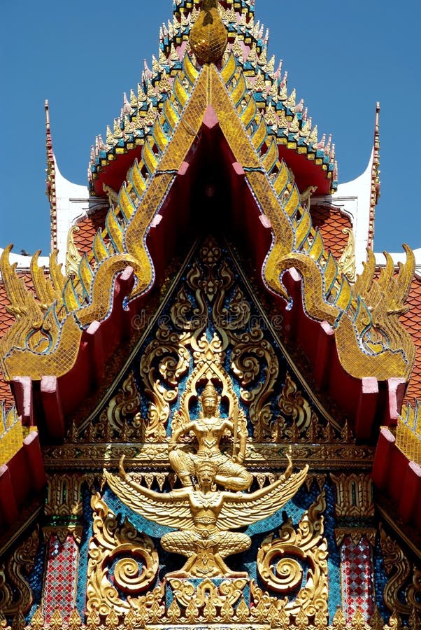 Thai Gable stock image. Image of graphic, beautiful, golden - 45070211