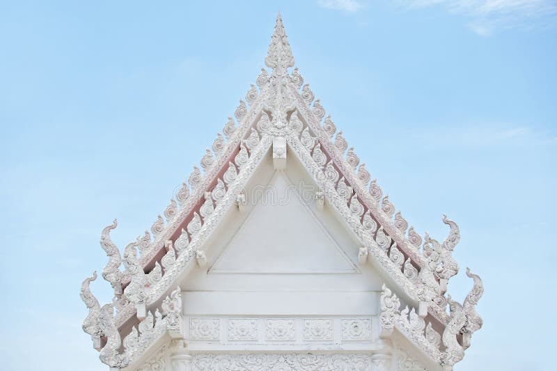 Thai gable stock photo. Image of triangle, culture, chiang - 41703394