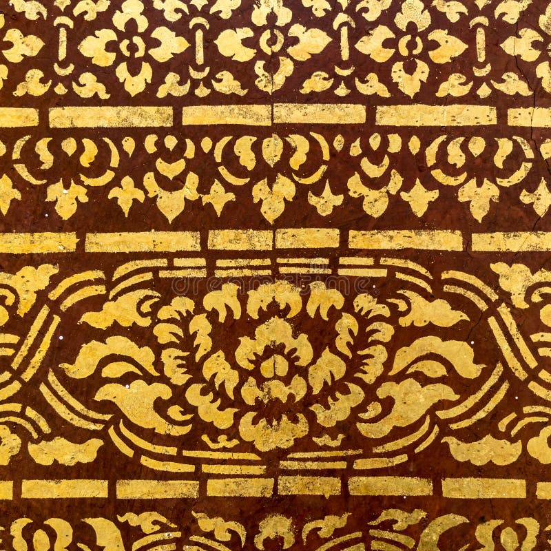 Thai gold pattern stock image. Image of ancient, artistic - 86061829
