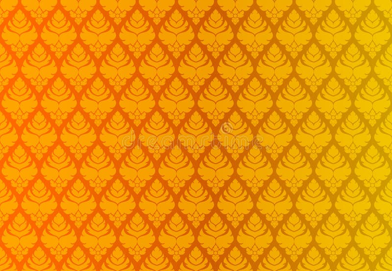 Thai Golden Vintage Pattern Vector Abstract Background Stock Vector ...
