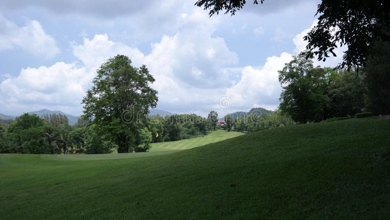 Thai Golf Course with a Nice View Stock Photo - Image of tree, estate ...