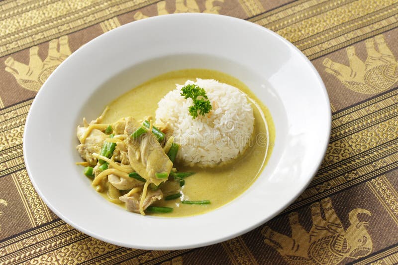 Thai green curry stock image. Image of recipe, appetizing - 94442535