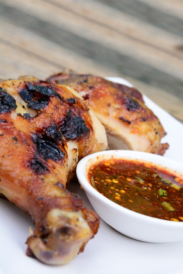 Thai grill chicken stock photo. Image of barbecue, thai - 43806128