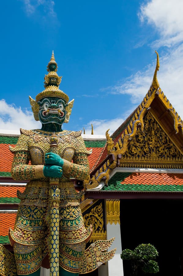 Thai guardian statue stock photo. Image of major, official - 11001728