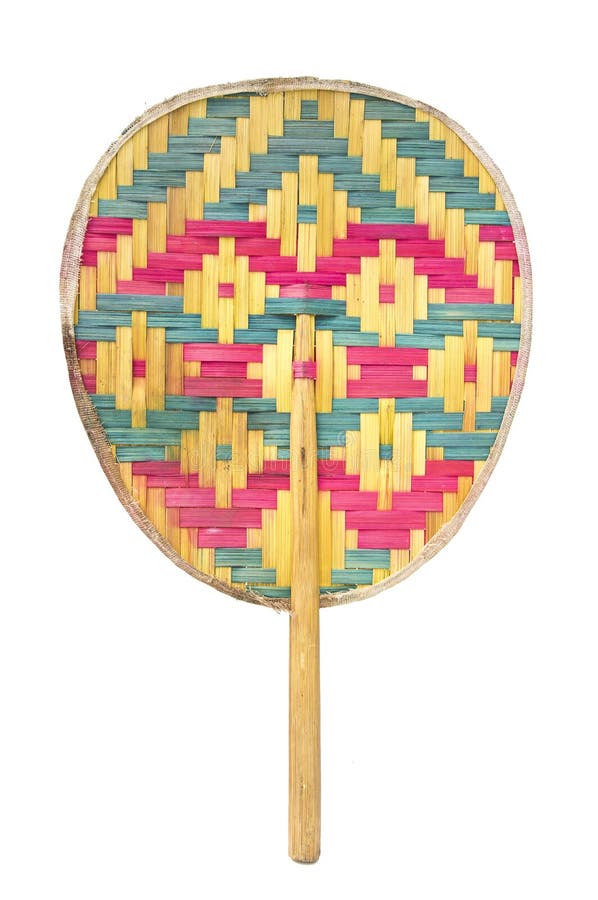 Thai hand fan stock photo. Image of wicker, thai, equipment - 45859278