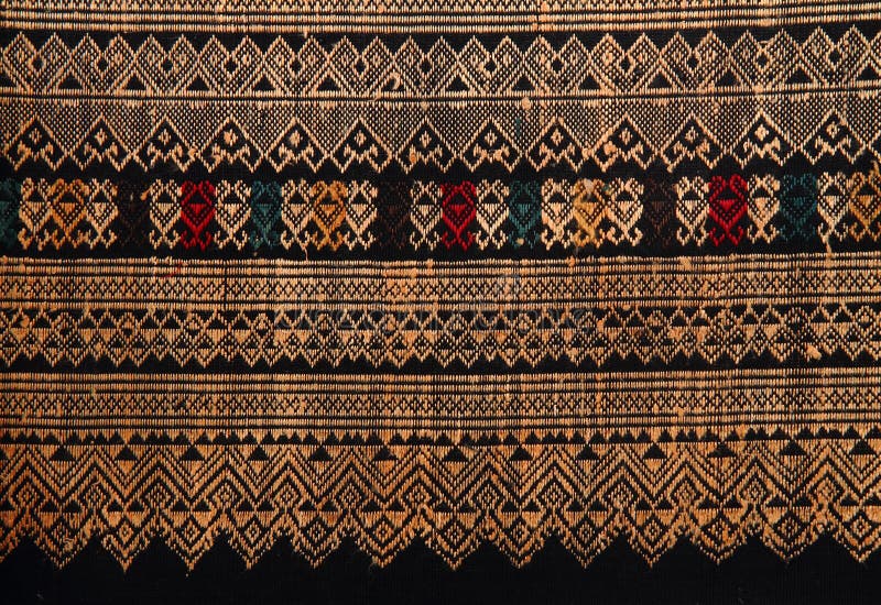 Thai hand-woven fabrics stock image. Image of folk, clothing - 24981731