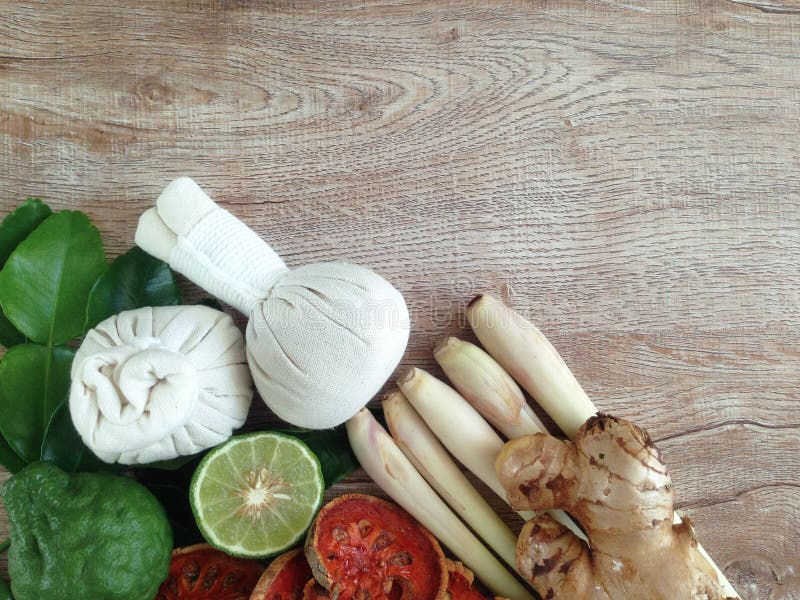 Thai Herbal Compress Ball for Relaxing Massage. Stock Photo - Image of ...