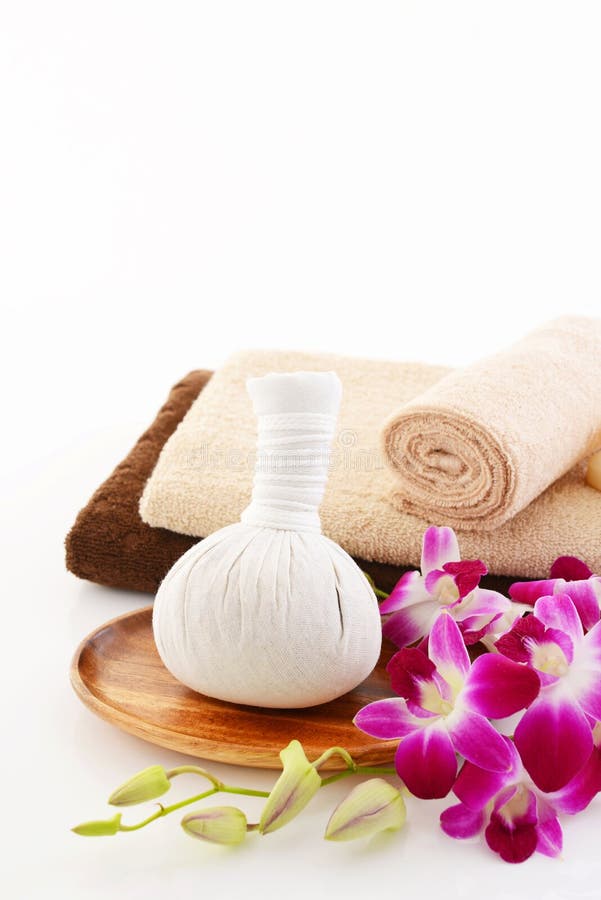 Compress Herb Massage stock photo. Image of resort, cute - 130519880