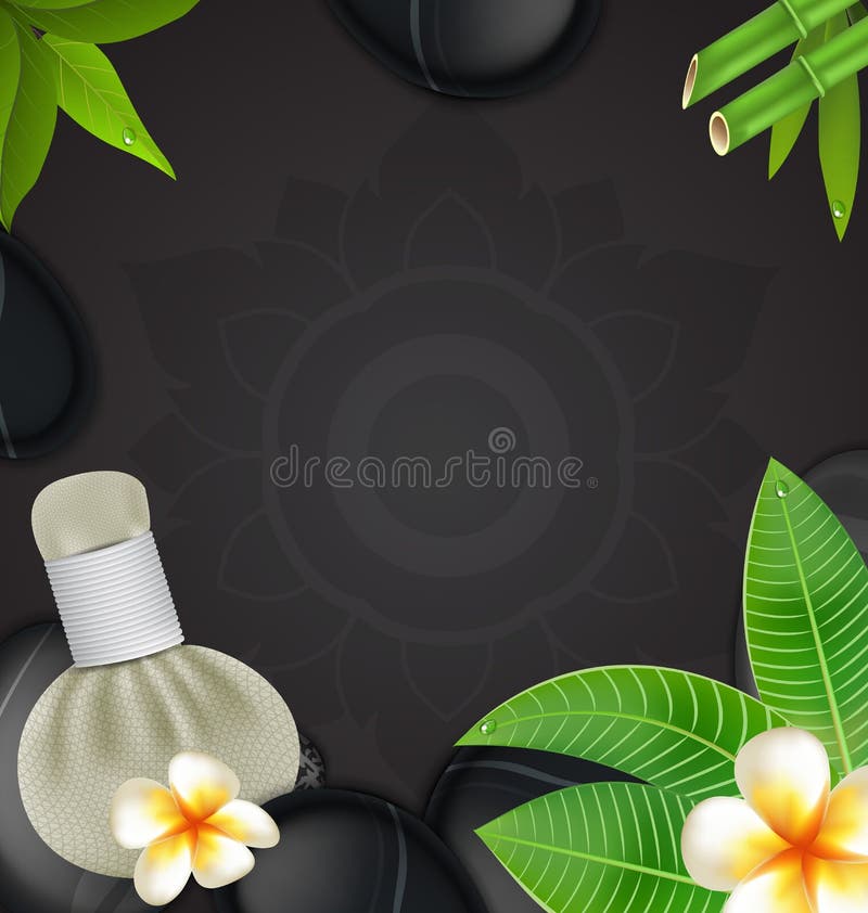 Thai Herbs Massage Spa Compress Wood Background Stock Illustrations – 5 ...