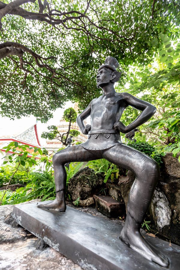 Thai Hermit Exercise Wat Pho Stock Photo - Image of relief, strength ...