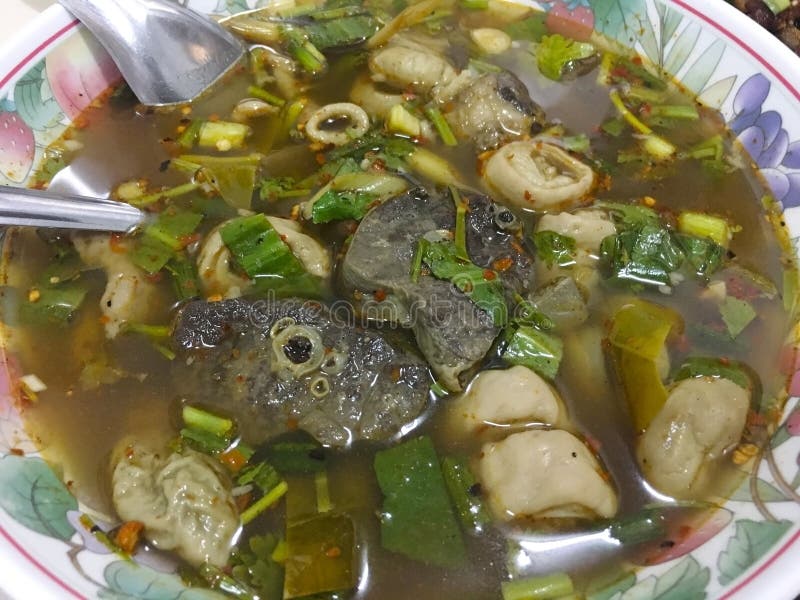 Thai Hot and Sour Beef Soup, Thai Food Stock Image - Image of soup ...