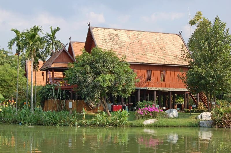 Rural Thai house stock photo. Image of humble, untidy, residence - 550540