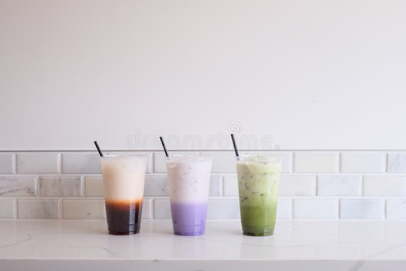 Thai Taro Matcha Milk Tea Stock Photos - Free & Royalty-Free Stock ...