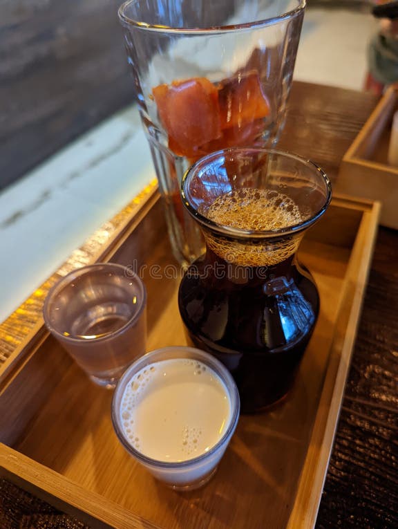 Thai Iced Tea Deconstructed Stock Image - Image of meal, alcohol: 244207339