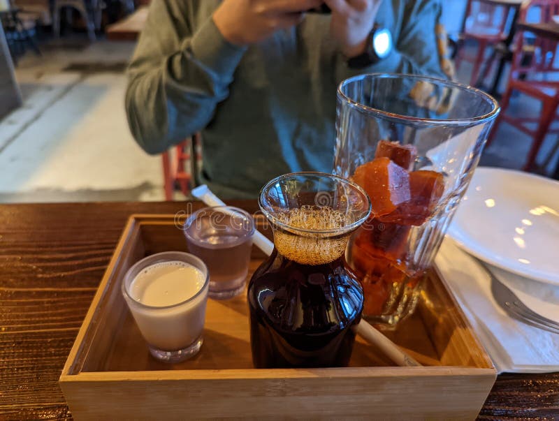 Thai Iced Tea Deconstructed Stock Image - Image of food, tableware ...