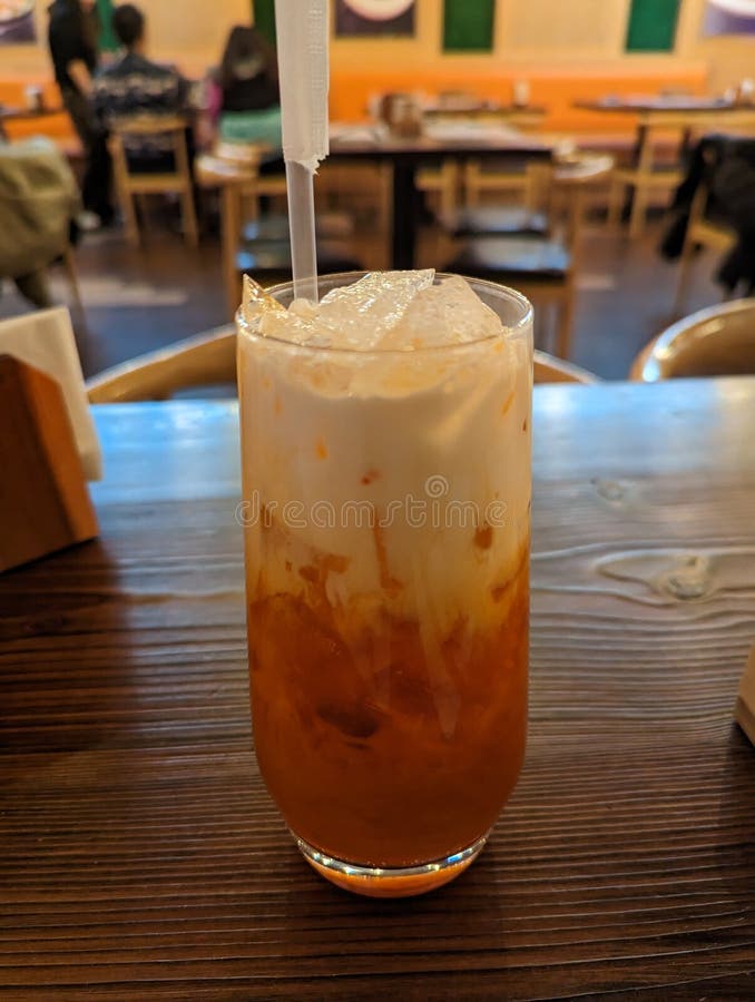 Thai Iced Tea Sweet Refreshing Stock Photo - Image of iced, sweet ...