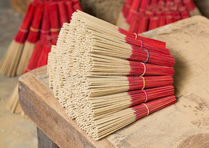 Thai incense preparation stock photo. Image of bamboo - 30379666
