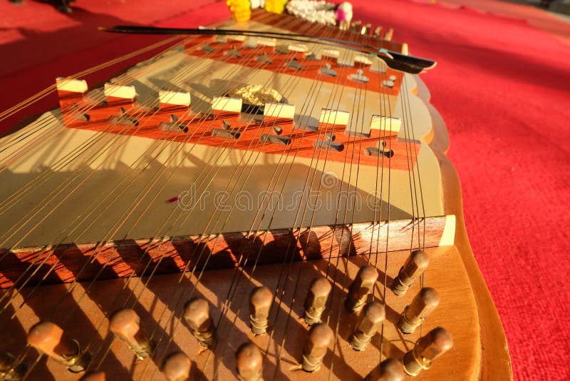 Thai Instruments.they are on Stage. Stock Image - Image of vintage ...