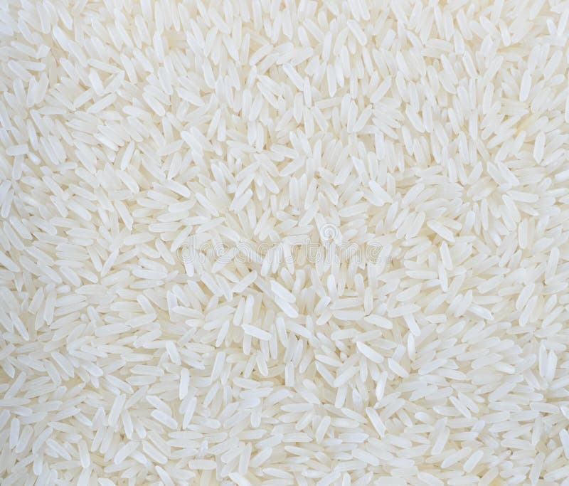 Boiled Long Grain Rice in White Bowl Close-up Stock Image - Image of ...