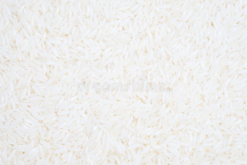 Thai Jasmine Rice on White Background Stock Image - Image of health ...