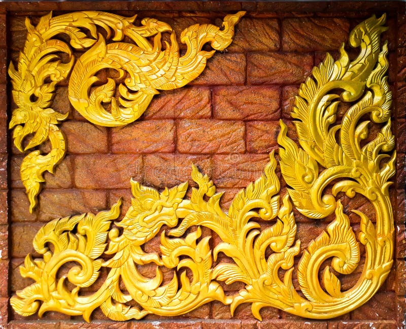 Kanok, Thai Style Handcraft Art Stock Image - Image of kanok, style ...