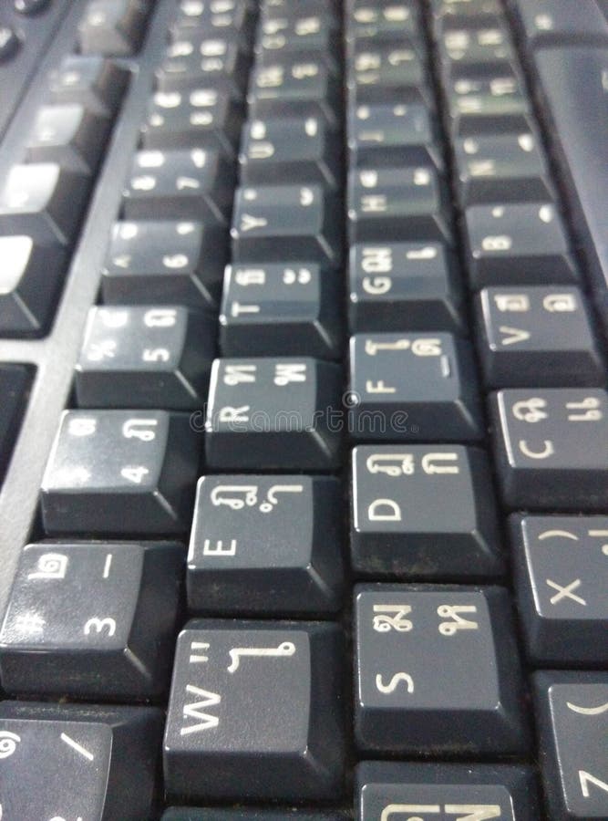 Thai keyboard back stock photo. Image of thailand, thai - 43701774
