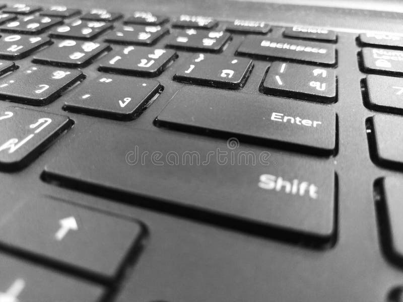 Thai keyboard stock photo. Image of input, electronics - 30250710