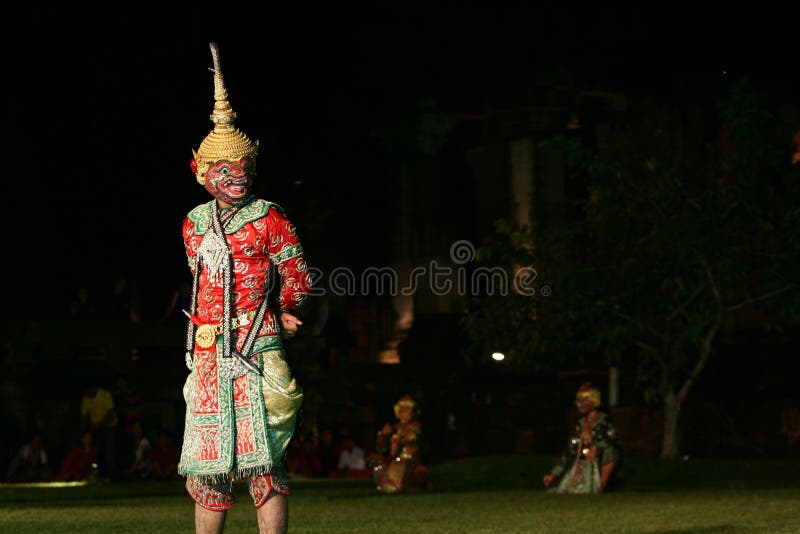 Thai Khon stock image. Image of dance, khon, show, outdoor - 7238829