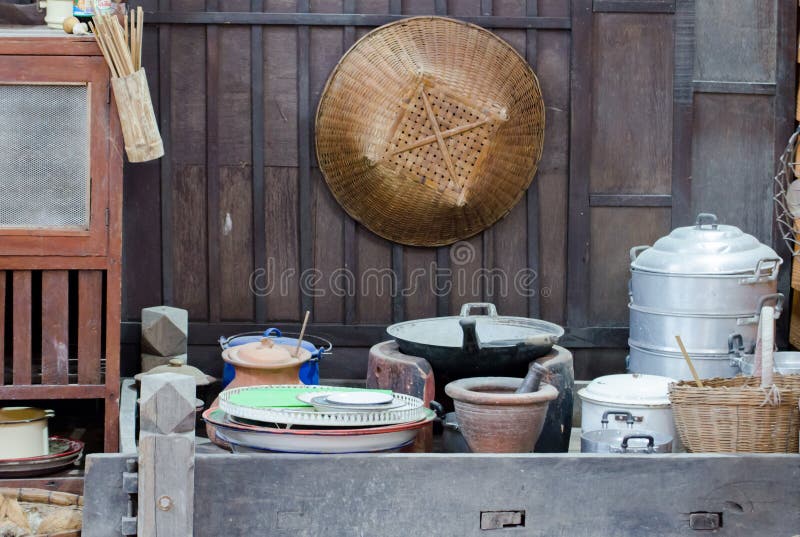 Kitchen in Thailand Traditional Stock Image - Image of onion, abundance ...