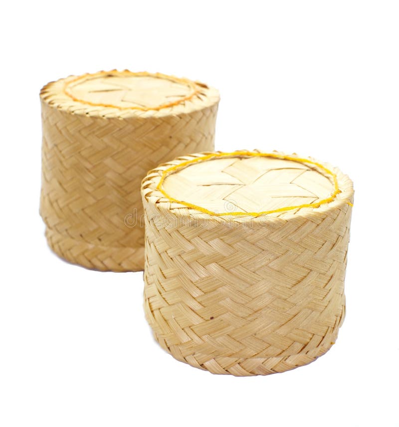 Thai Laos Bamboo Sticky Rice Container Stock Photo - Image of rice ...