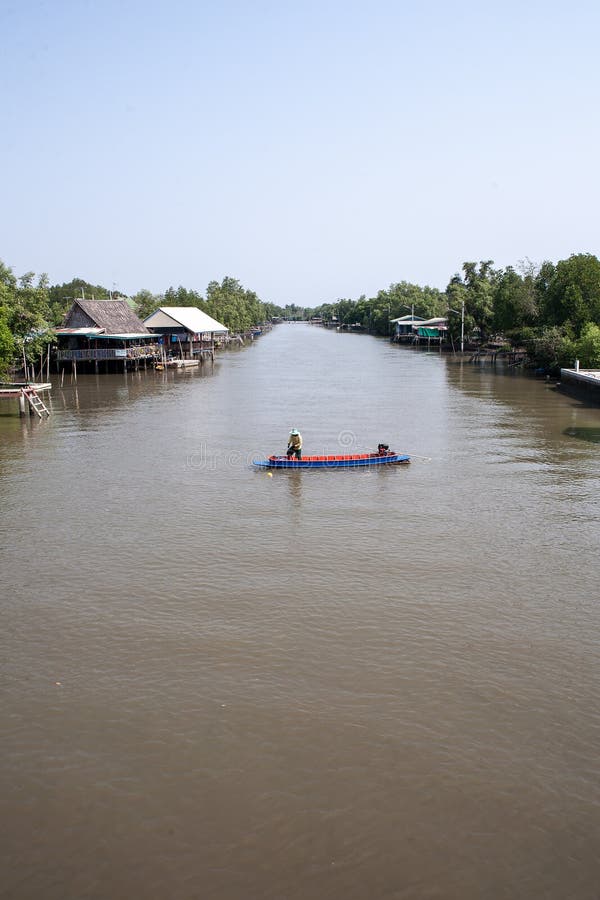 Thai local canal editorial photography. Image of beautiful - 68525252