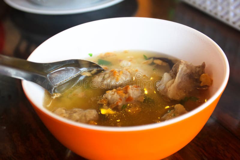 Thai local food soup style stock image. Image of broth - 67876919