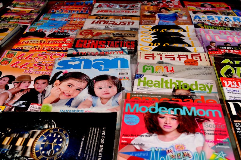 Thai Magazines editorial stock image. Image of news, stand - 28461079