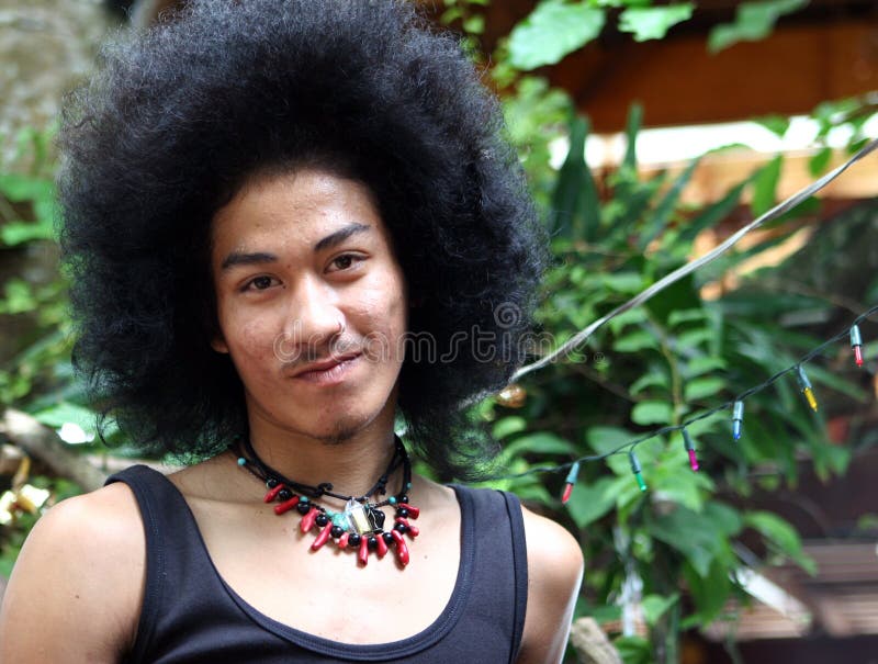 Thai man stock photo. Image of person, hair, hairstyle - 4231976