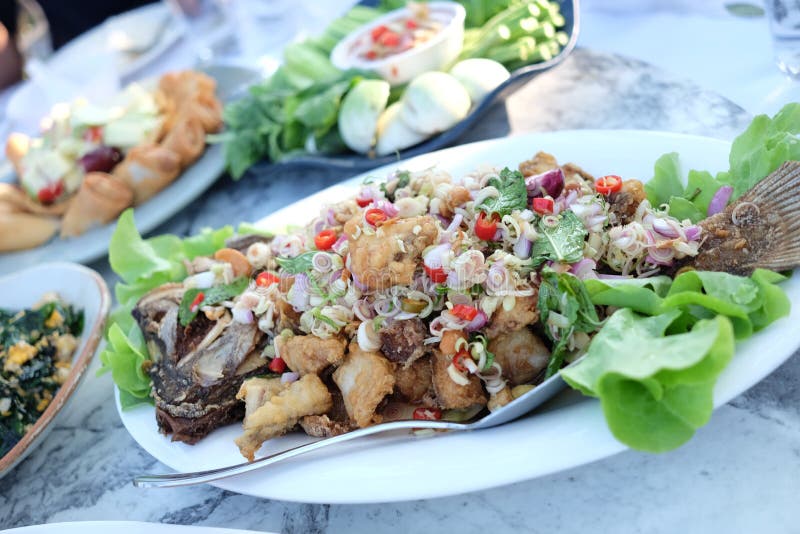 Thai Meat Juicy Dish Food Fresh Stock Photo - Image of fresh, food ...