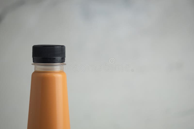 Thai Milk Tea in Bottle Packaging Template Stock Image - Image of food ...