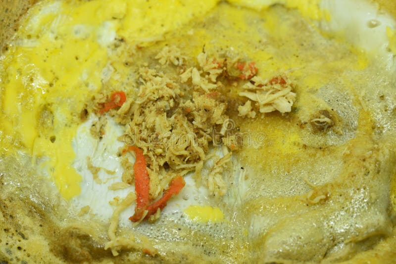 Thai Mini Pancake Dressing Egg Quill or Call Tokyo Snack on Plate Stock ...