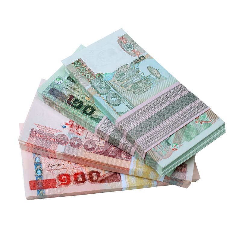 Thai money stock photo. Image of investment, wealth, stack - 6337998