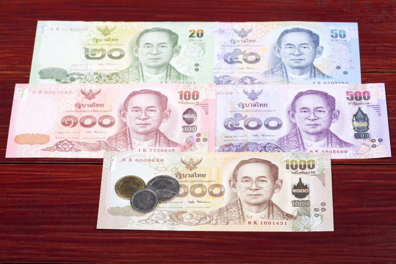 Thai Money - Coins and Banknotes Stock Image - Image of coin, economy ...