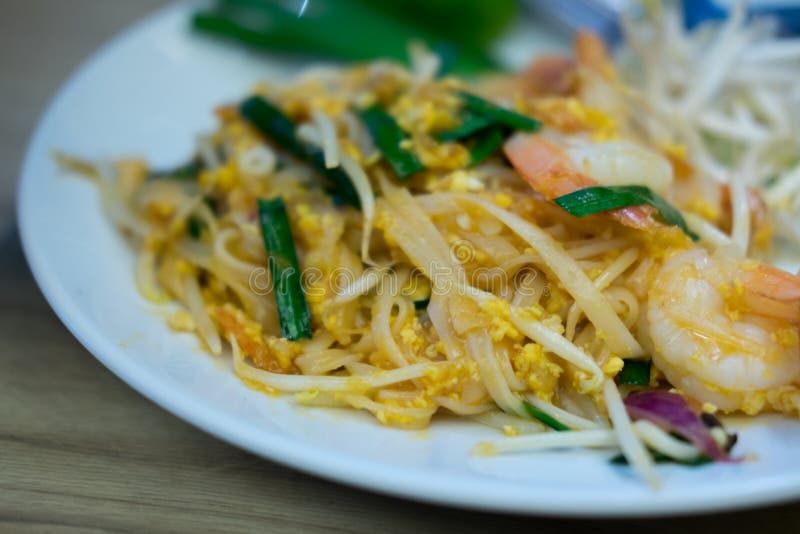 Thai name is Pat Thai stock photo. Image of prawn, fresh - 102564180