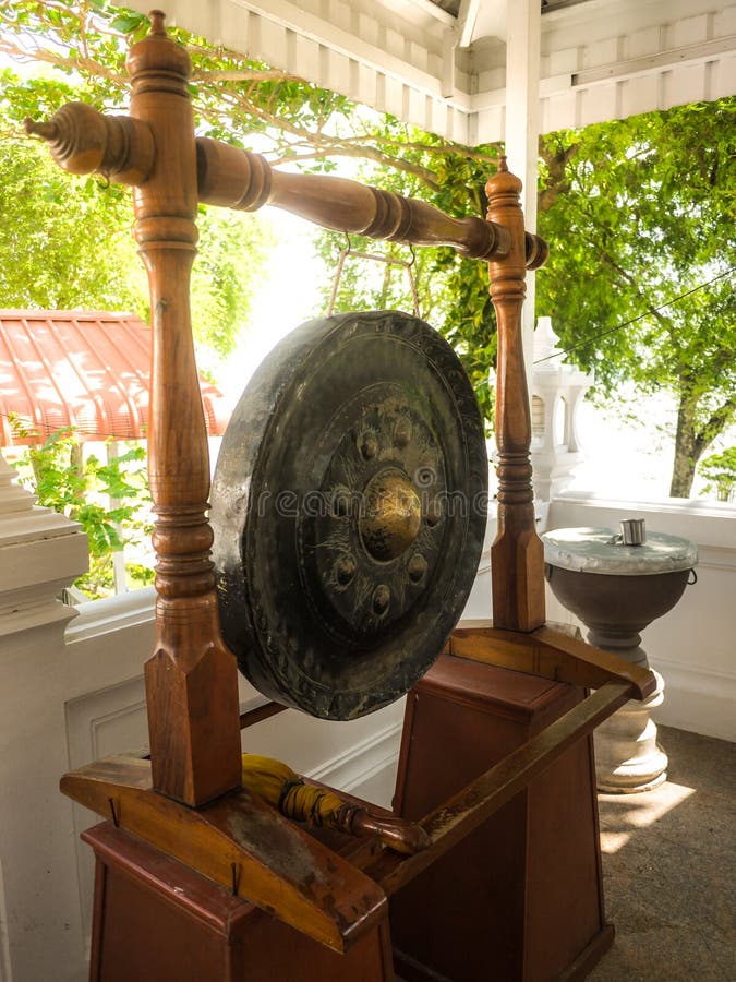 Thai Native Gong. Ancient Gong in Thailand Stock Photo - Image of ...