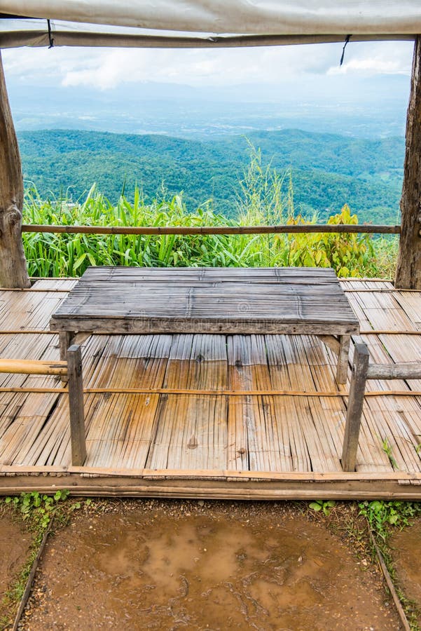 Thai Native Table with Natural View Stock Photo - Image of native ...