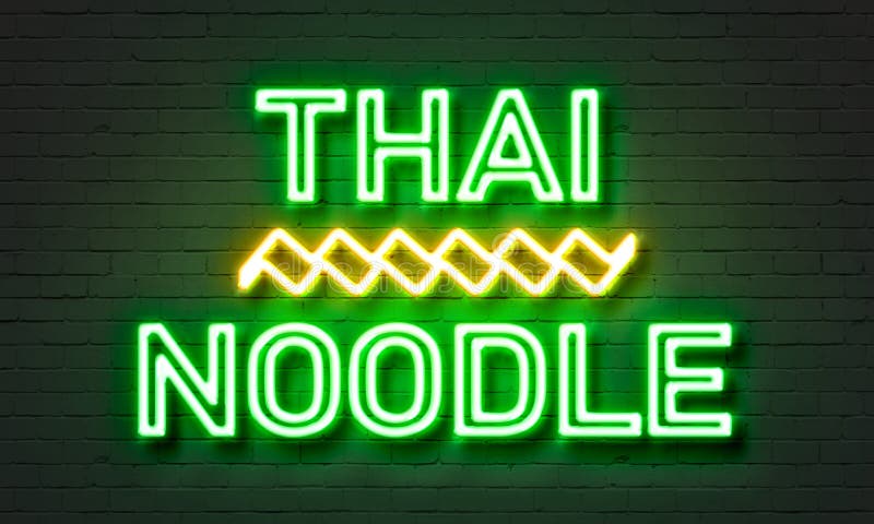 Neon Chinese Noodle Sign stock photo. Image of food, chinese - 12515272