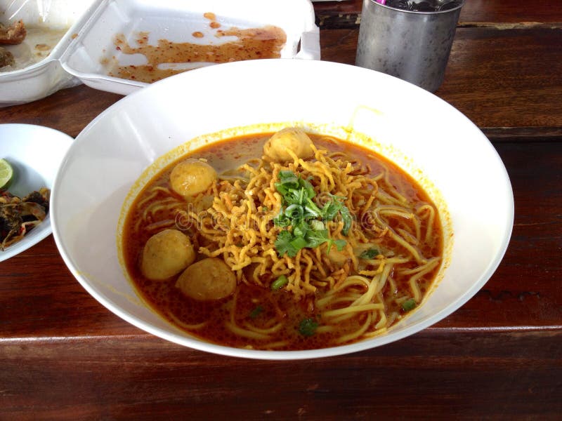 Thai Northern food stock image. Image of noodle, northern - 65560425