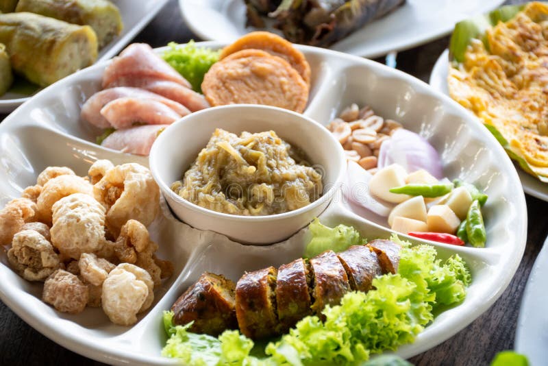 Thai northern food stock image. Image of market, restaurant - 178756445