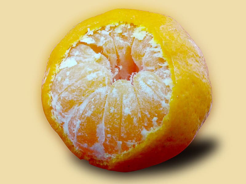 The Thai Orange with Open Peeled Stock Image - Image of breakfast ...