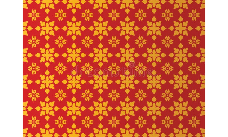 Thai Painting Pattern, Vector Stock Vector - Illustration of decoration ...